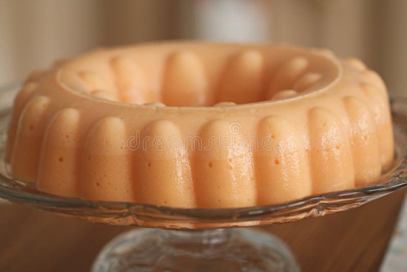 Peach Jello stock photo. Image of light, fruit, peach - 22539302