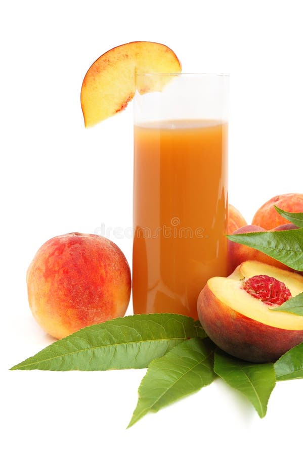 Peach and peach juice stock photo. Image of naturally - 124622054