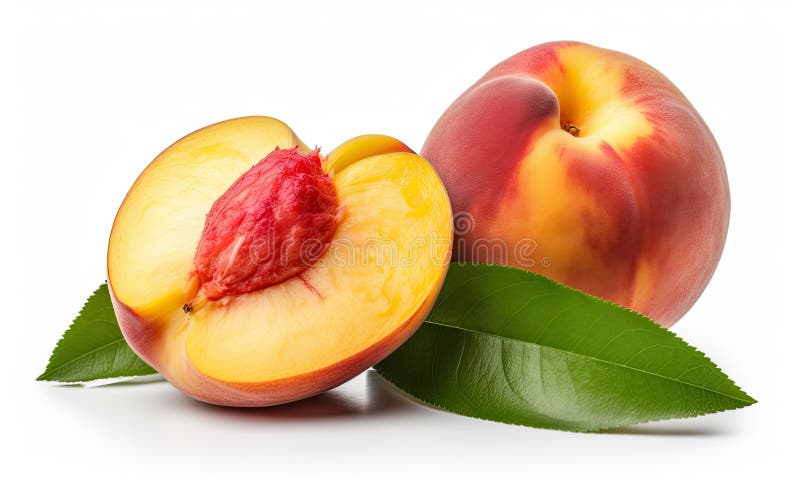 Peach Perfection Isolated Fruit for Your Design Creating Using ...