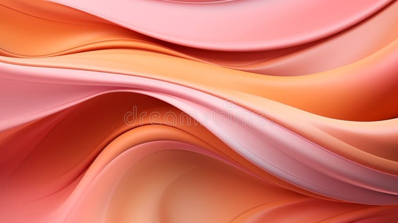 Peach and Rose Gold Fluid Color Waves Abstract Patterns Stock ...
