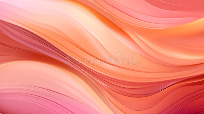 Peach and Rose Gold Fluid Color Waves Abstract Patterns Stock ...