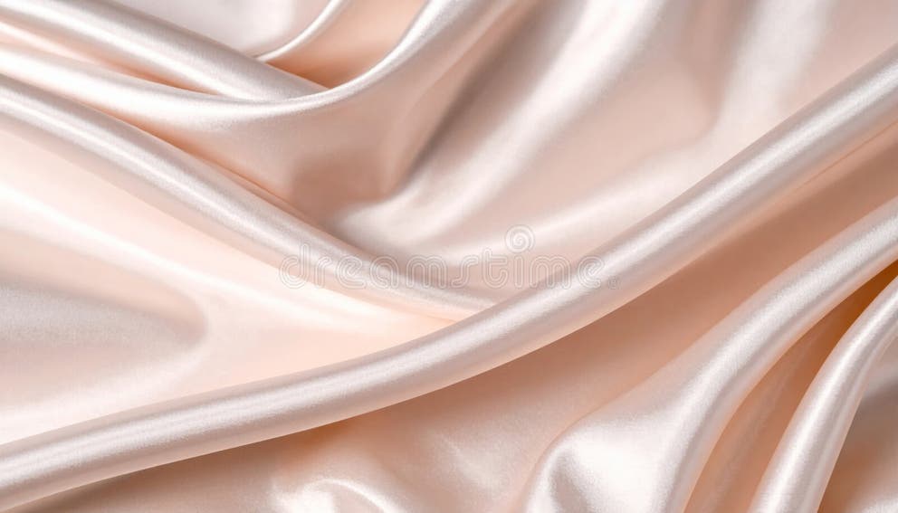 Peach Satin Fabric Drape Texture Background Stock Illustration ...