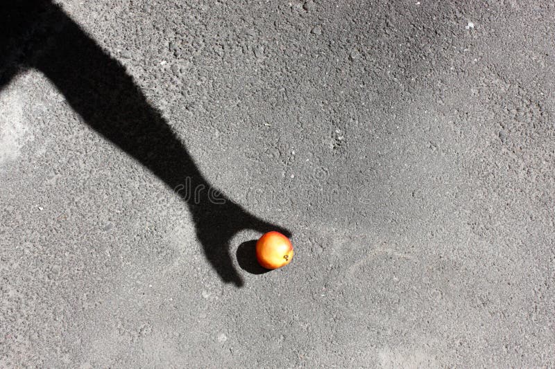 Peach and Shadow stock image. Image of touch, asphalt - 42301049