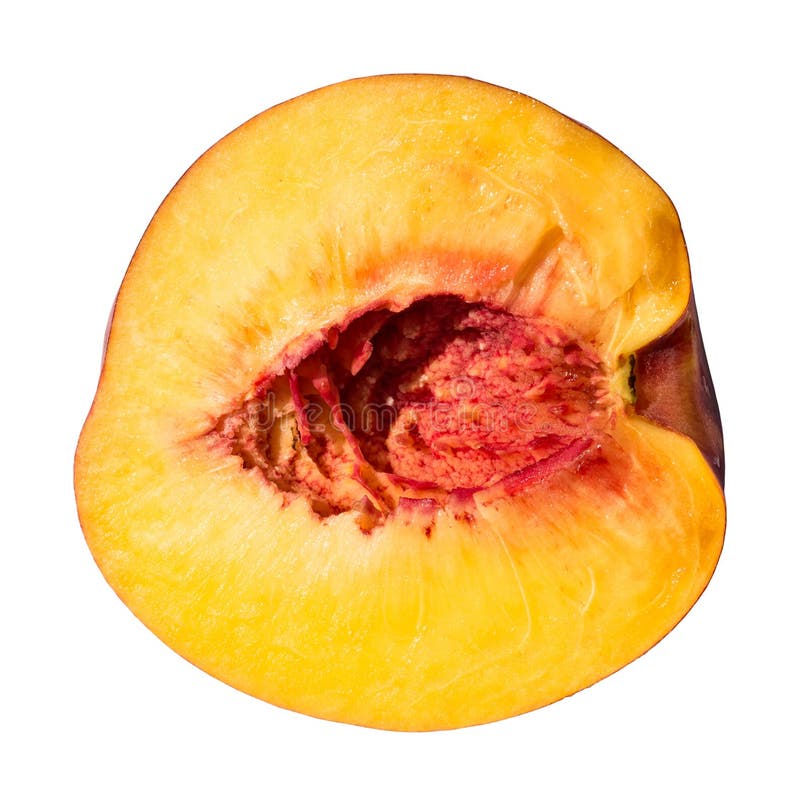 Peach Slice Isolated stock photo. Image of vegan, round - 45597350