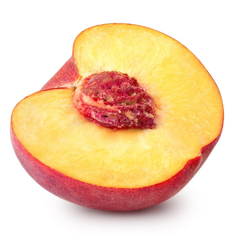 Peach isolated on white stock photo. Image of dessert - 55213398