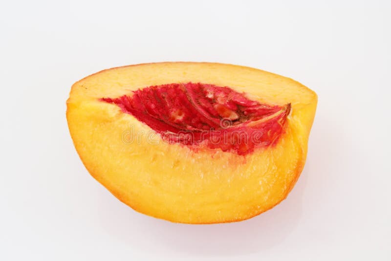 Peach Slice. Slice of Peach. Stock Image - Image of cook, ingredients ...