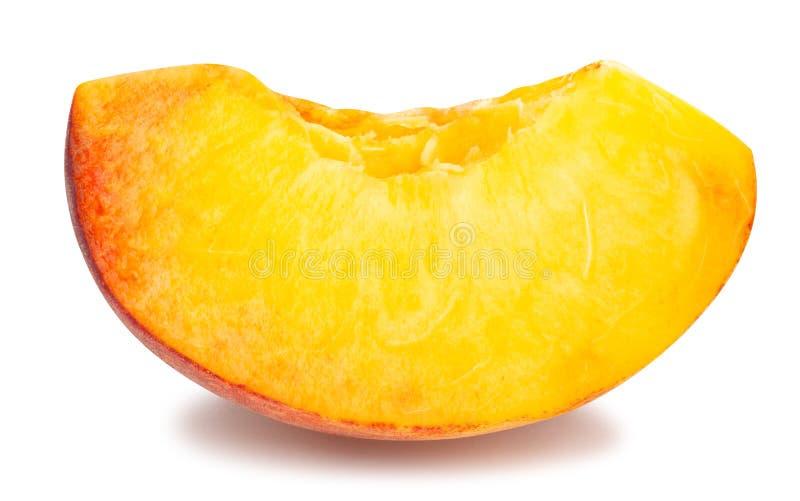 Peach stock photo. Image of single, side, chunks, juicy - 121328890
