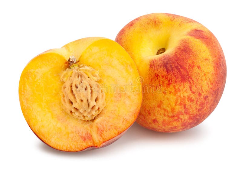 Two Peach Sliced Peach Stock Photos - Download 454 Royalty Free Photos