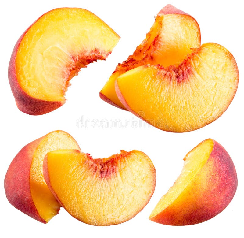 Round Peaches on White Background Stock Image - Image of drop, round ...