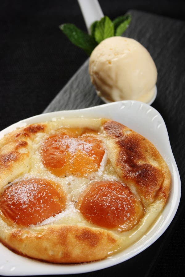 Peach souffle stock image. Image of confection, dessert - 21138403