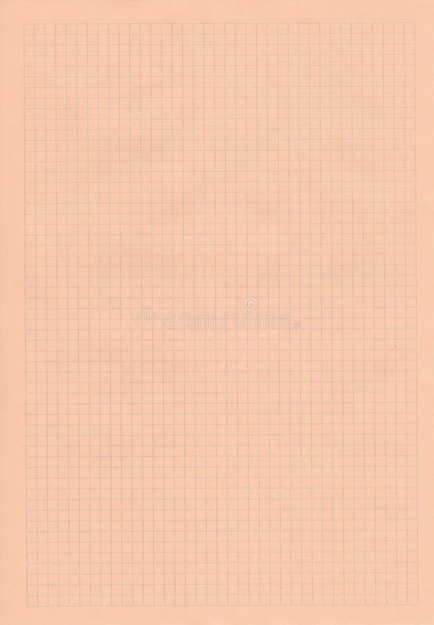 Peach Squared Notebook Sheet, Abstract Background Stock Image - Image ...