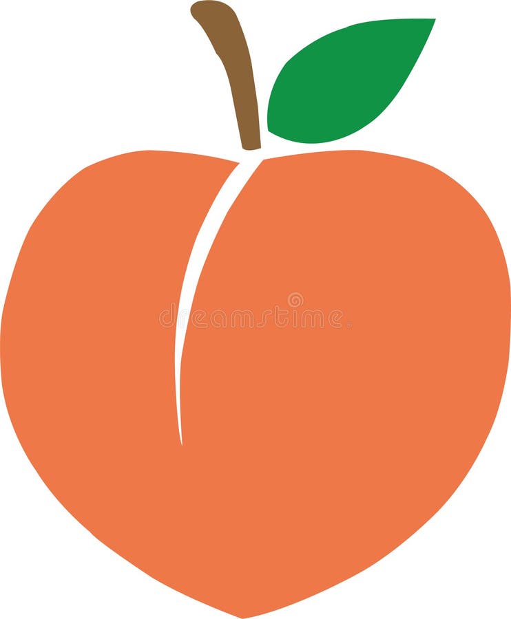Peach SVG - Fruit Clipart - Peach Cut File Svg Vector Cutfile for ...