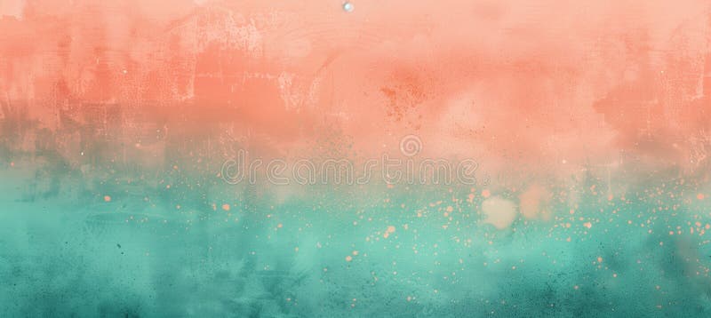 Peach and Teal Watercolor Background, Boho Style, Splatter Effect ...