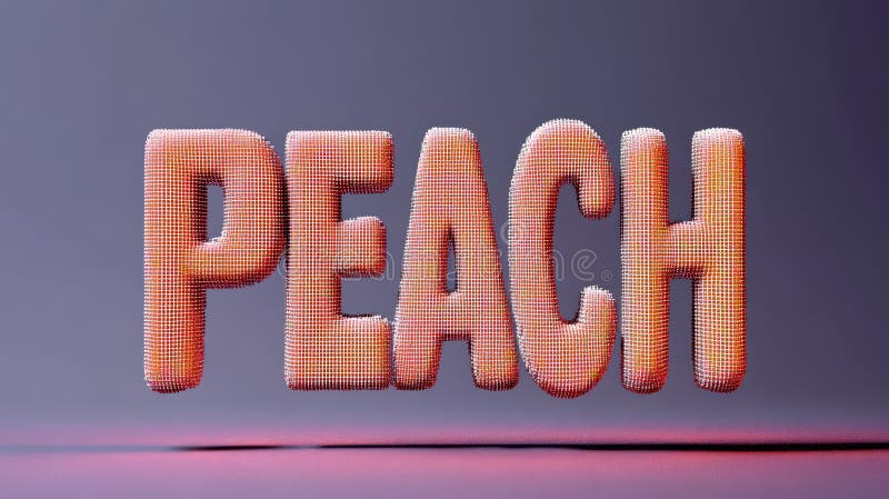 Peach Text - Neon Style Text Effect Stock Vector - Illustration of ...