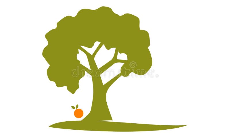 Peach Tree Template stock vector. Illustration of food - 104405454