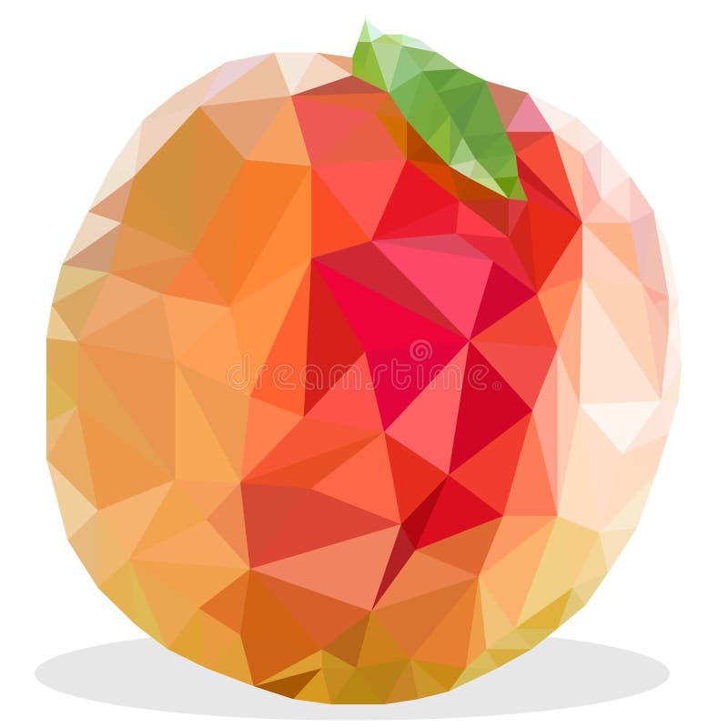 Peach stock illustration. Illustration of abstract, dessert - 254530304