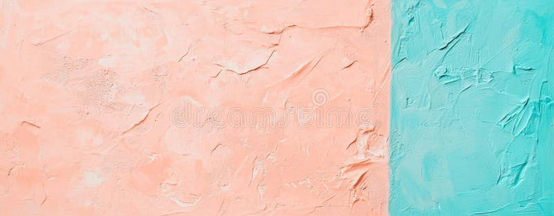 Peach and Turquoise Textured Background Creating a Vibrant Split Effect ...