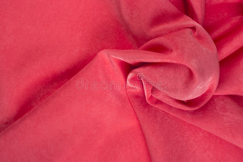 Peach Twisted Fabric Close-up Stock Image - Image of colored, bright ...