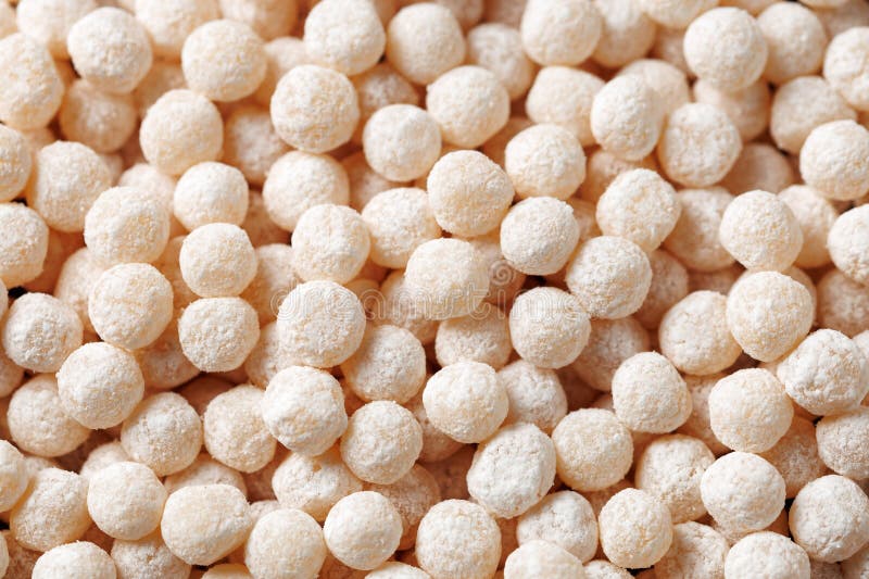 Peach Uncooked Tapioca Pearls in Wooden Bowl Stock Image - Image of ...