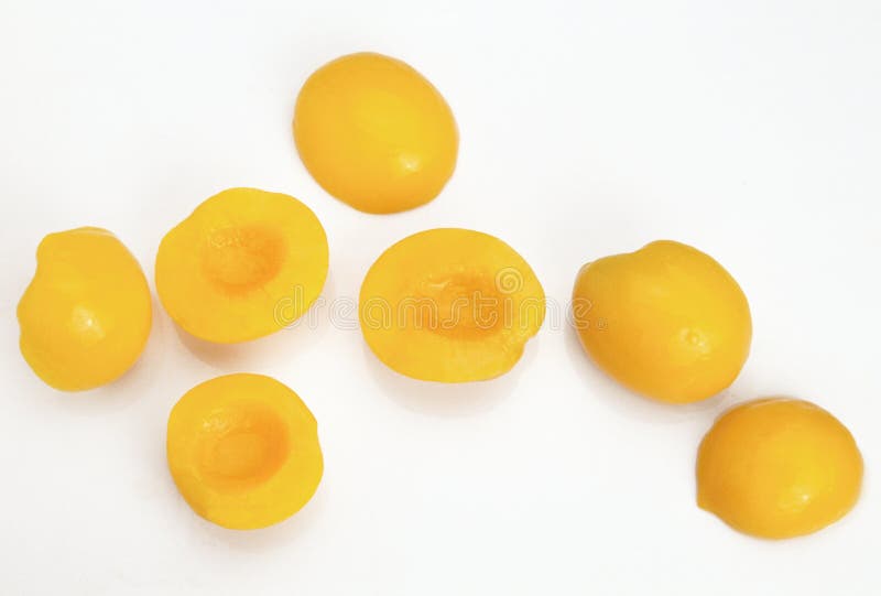 Peaches into halves stock image. Image of food, ingredients - 7033757