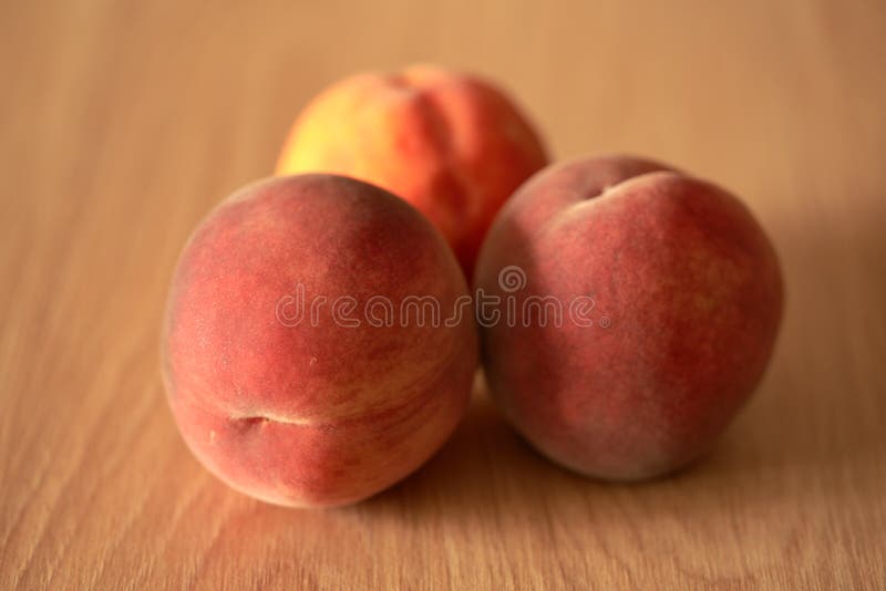 Peaches are on the Table in the Kitchen Stock Photo - Image of grows ...