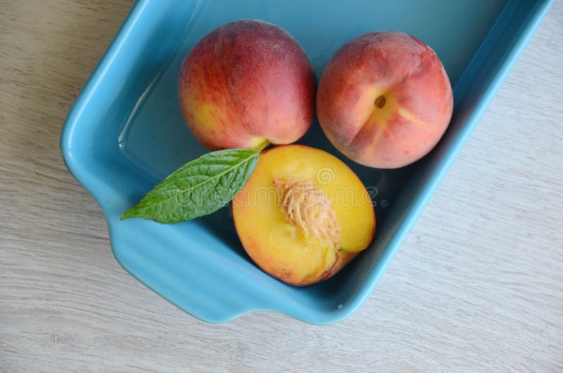 Peaches stock photo. Image of organic, agriculture, leaf - 41832788
