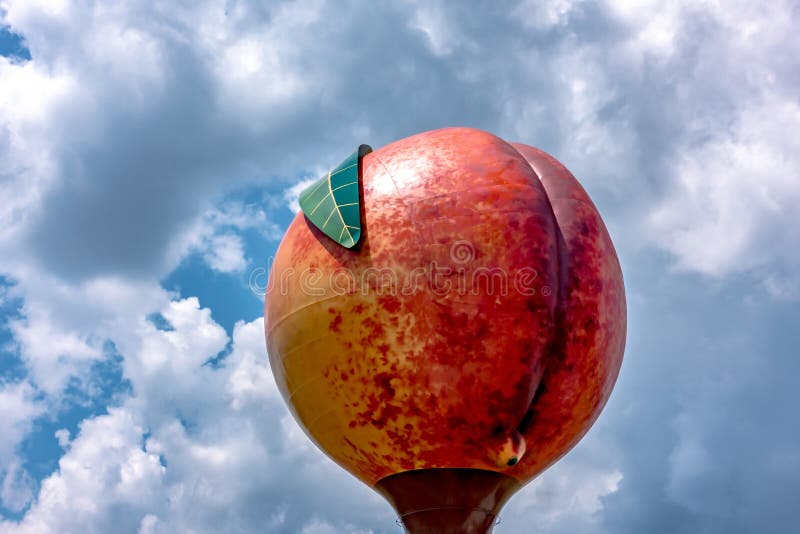 Peachoid Peach Water Tower in Gaffney South Carolina SC Along ...