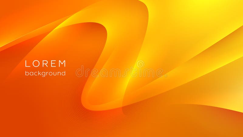Peachy Bright Abstract Backdrop with Wavy Shapes Stock Vector ...