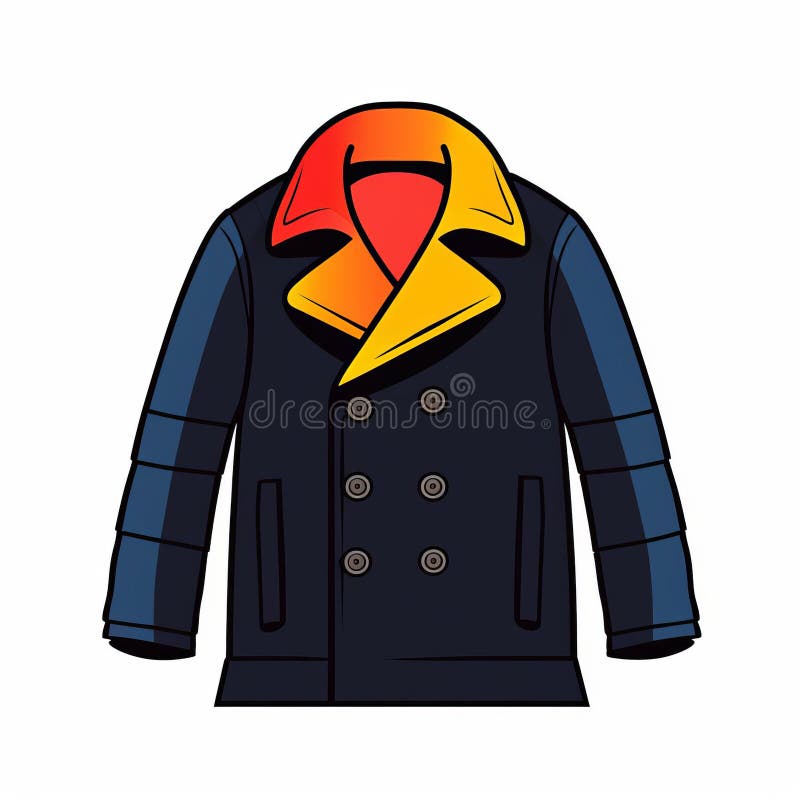 Peacoat Graphic Design: Minimalist, Simple, Colorful Vector Art Stock ... Peacoat Graphic Design: Minimalist, Simple, Colorful Vector Art Stock ...