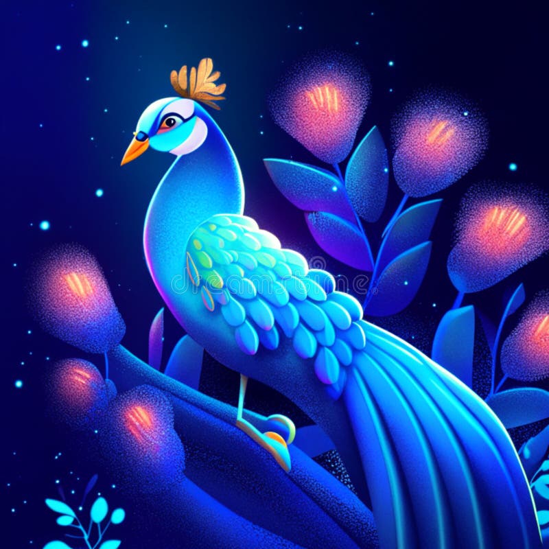 Night Peacock Stock Illustrations – 1,053 Night Peacock Stock ...