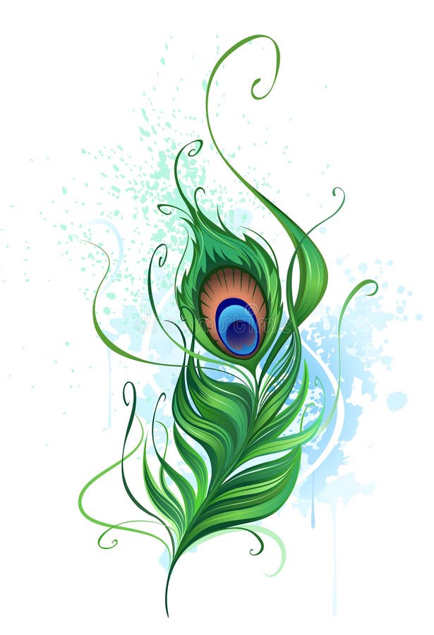 Peacock Feather Stock Vector Illustration Of Peacock 34486315