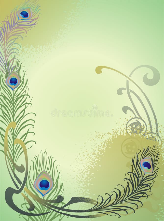 Peacock feather background stock illustration. Illustration of white ...