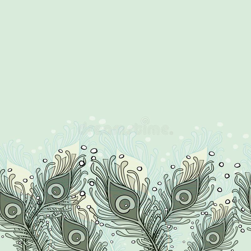 Peacock Feathers Seamless Pattern Peacock, Wallpaper, Background Stock ...