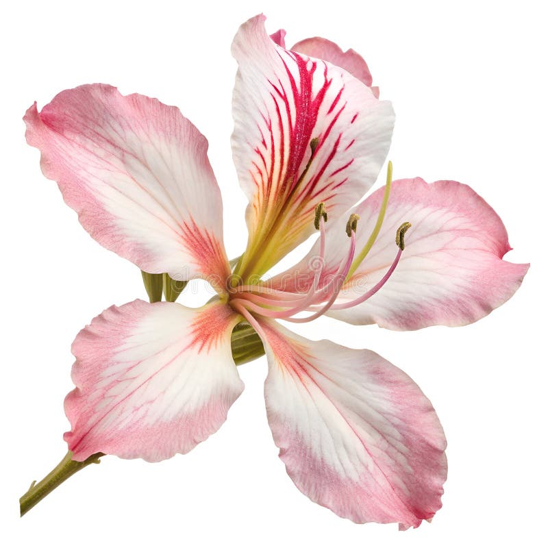 Peacock Flower Isolated on White Background (Duplicate Stock ...