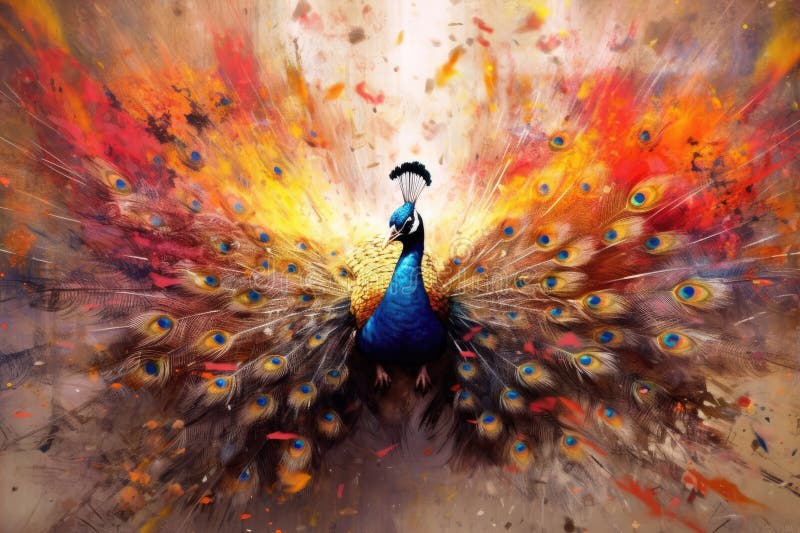 Peacock Form and Spirit through an Abstract Lens. Dynamic and ...