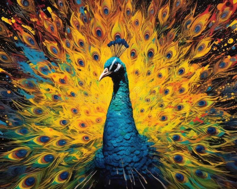 Peacock Form and Spirit through an Abstract Lens. Dynamic and ...