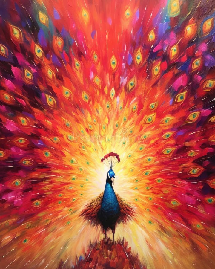 Peacock Form and Spirit through an Abstract Lens. Dynamic and ...