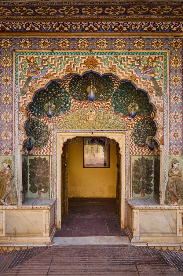 Peacock Gate in Jaipur City Palace Editorial Image - Image of season ...