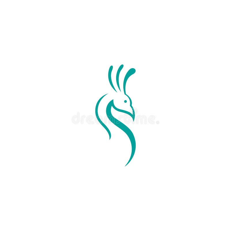 Peacock Head Vector Illustration For Icons Symbols And Logos Stock Vector Illustration Of