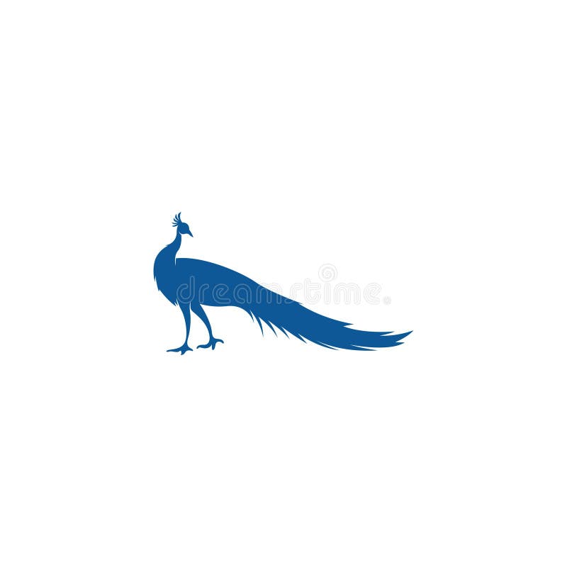 Peacock Icon Logo Illustration Design Stock Illustration - Illustration ...