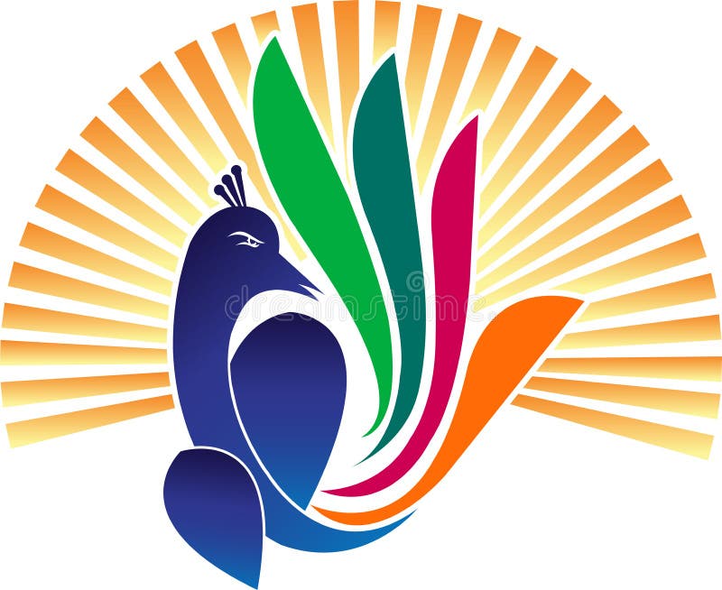 Peacock logo stock vector. Illustration of concept, idea - 26853721