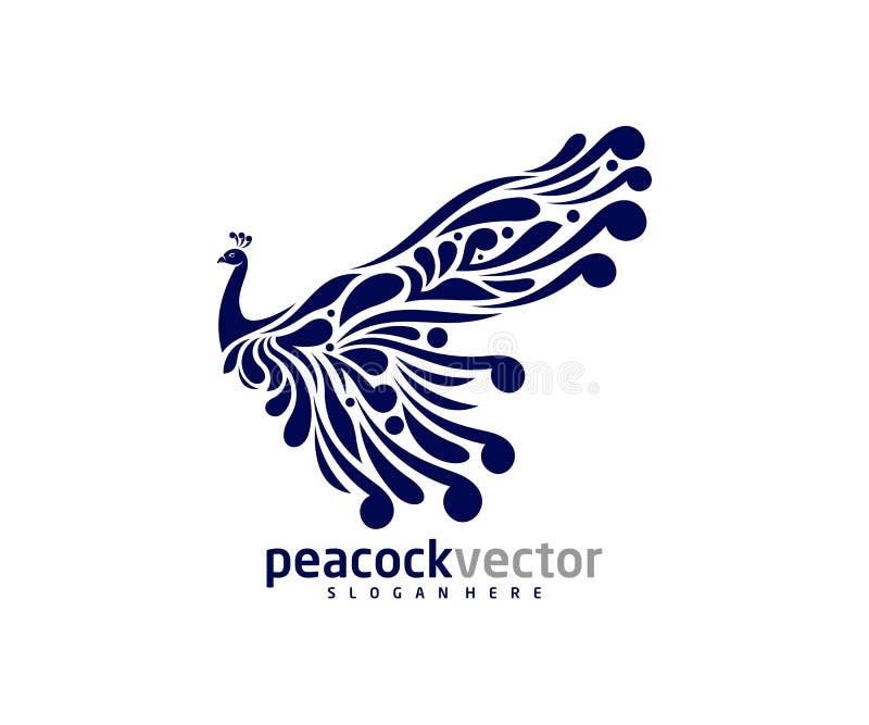 Peacock Logo Design Vector Template, Peacock Bird Illustration Stock ...