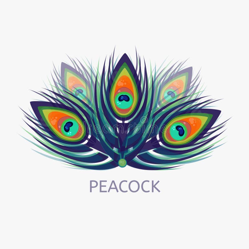 Peacock Logo in Low Polygon Style Stock Vector - Illustration of ...