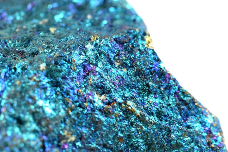 Peacock Ore / Bornite HDR stock image. Image of blue - 174252573
