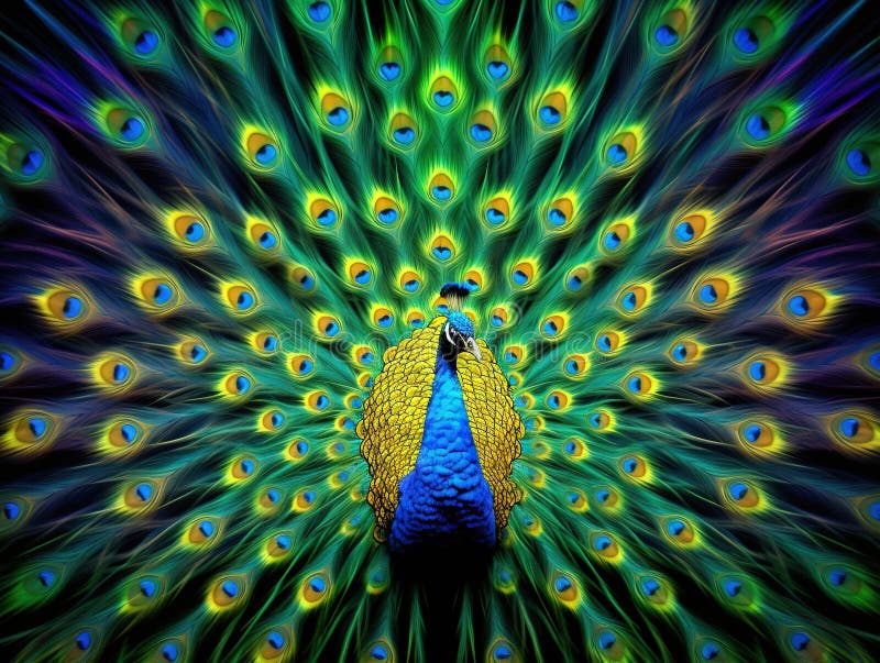 Indian Peacock Background Patterns