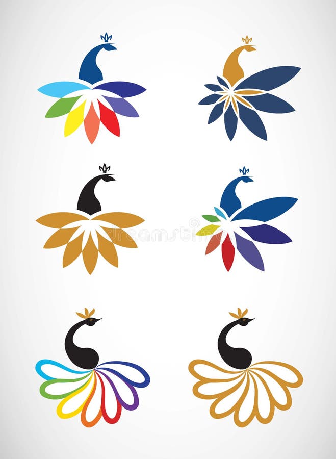 Peacocks stock vector. Illustration of isolated, beautiful - 66066101