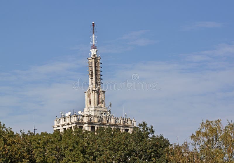 Peak of a Building - RAW Format Stock Image - Image of background, city ...