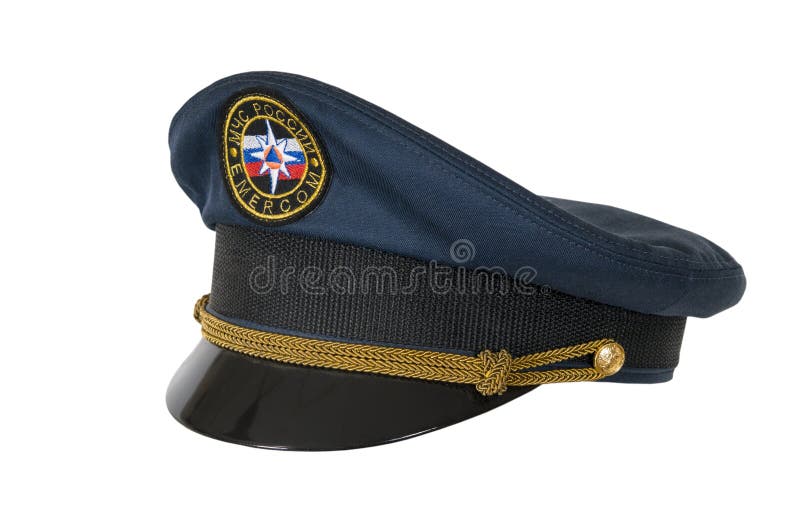Peak-cap officer emercom stock image. Image of military - 43325833