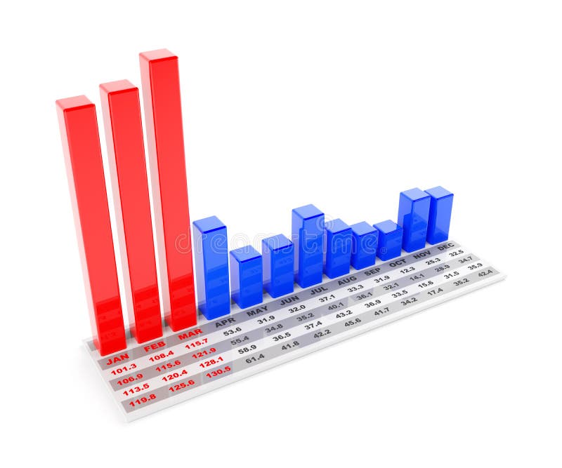 Peak in first season stock illustration. Illustration of market - 57862058