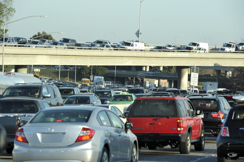 Peak Hour Gridlocked Traffic on Highway Editorial Photography - Image ...